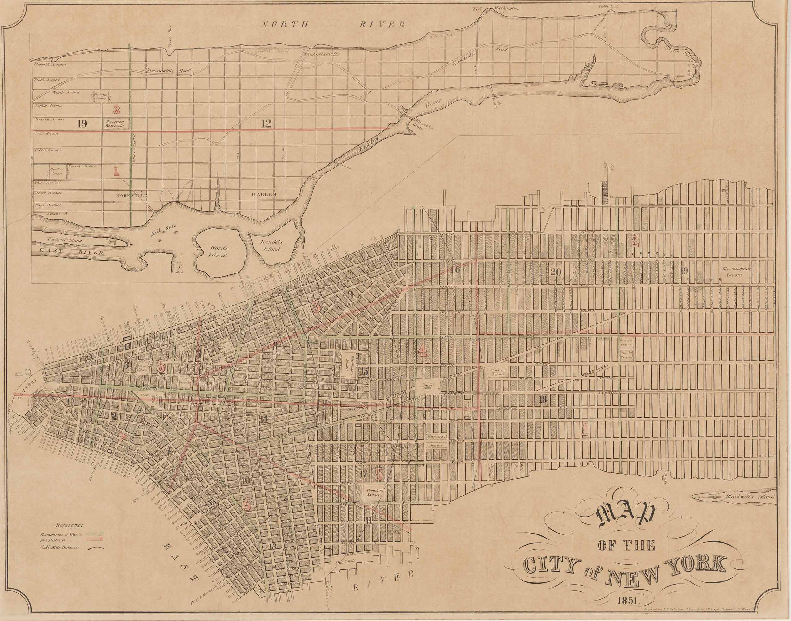 New York Grid System Map Bdagot