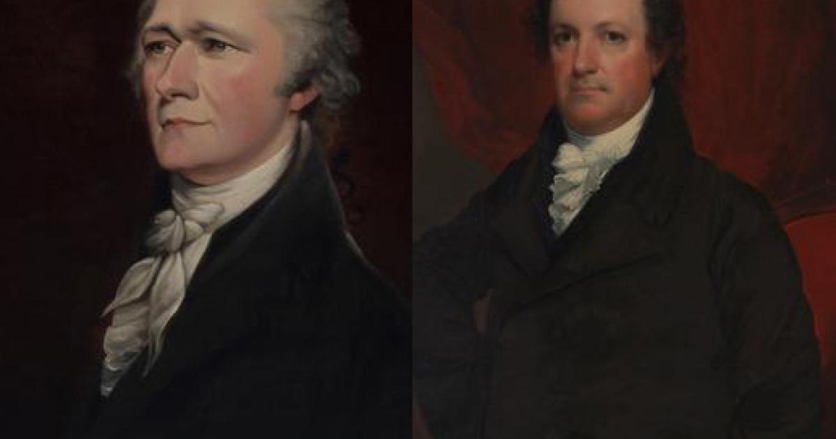 Why are Alexander Hamilton and DeWitt Clinton on the Museum's Façade?