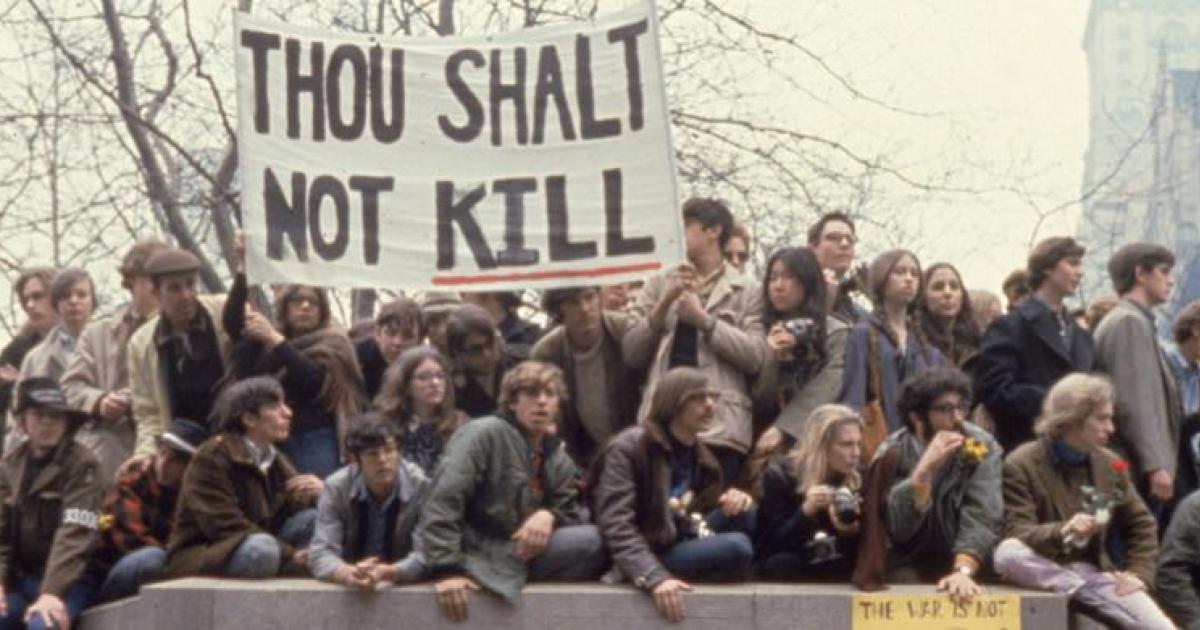 Vietnam War Protest Color